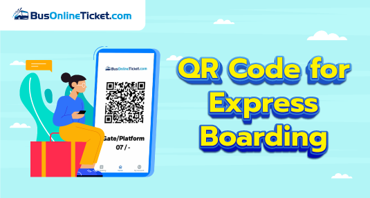 使用二维码登车方式更加方便 | BusOnlineTicket.com